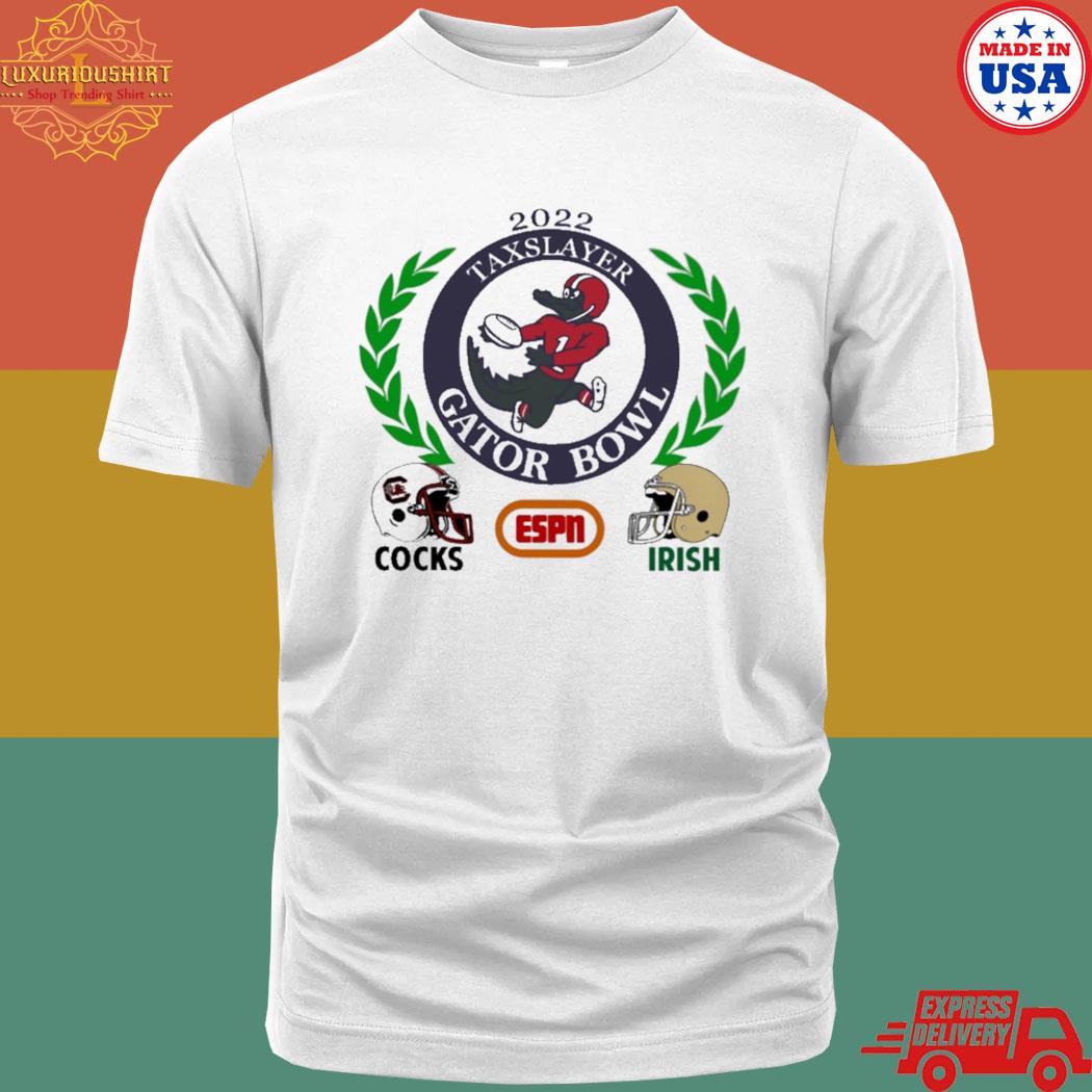 Official 2022 Taxslayer Gator Bowl Cocks Irish Espn T-shirt – HERAPREMIUM