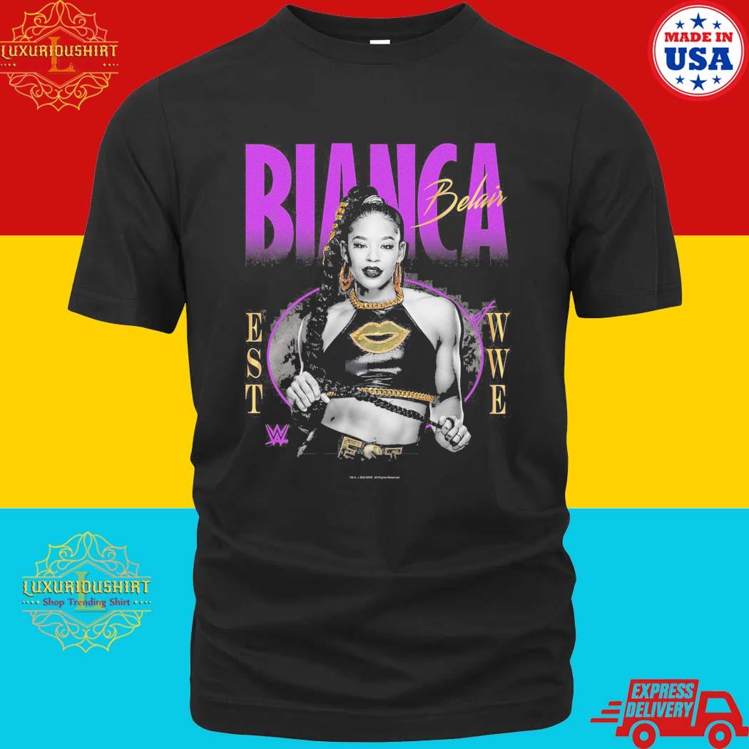 Luxurioushirt – Official WWE Bianca Belair Distressed T-Shirt ...