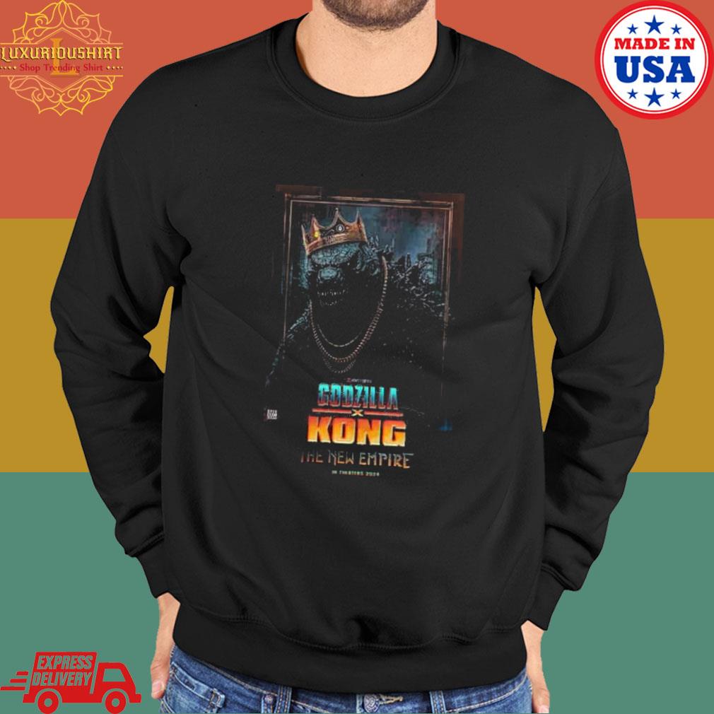 Official Godzilla x Kong The New Empire King Flexing Style T-shirt ...