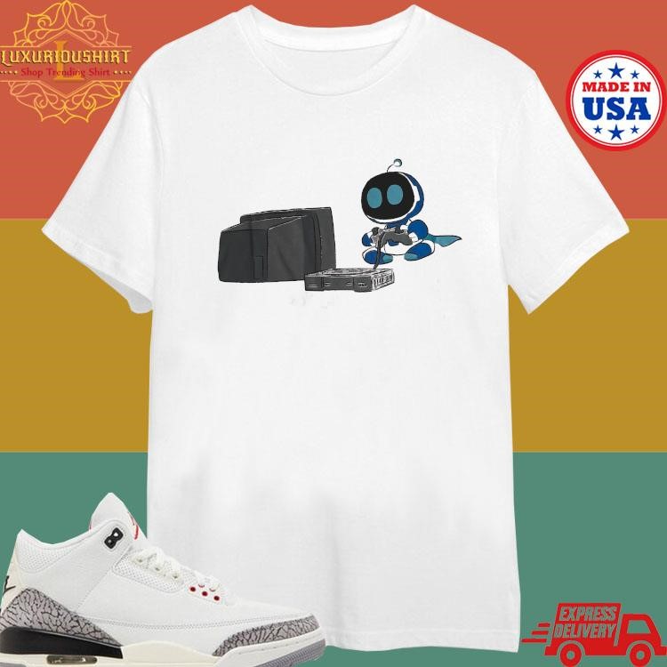 Official Astro Bot Team Asobi Playing Video Games T-shirt, hoodie, tank ...
