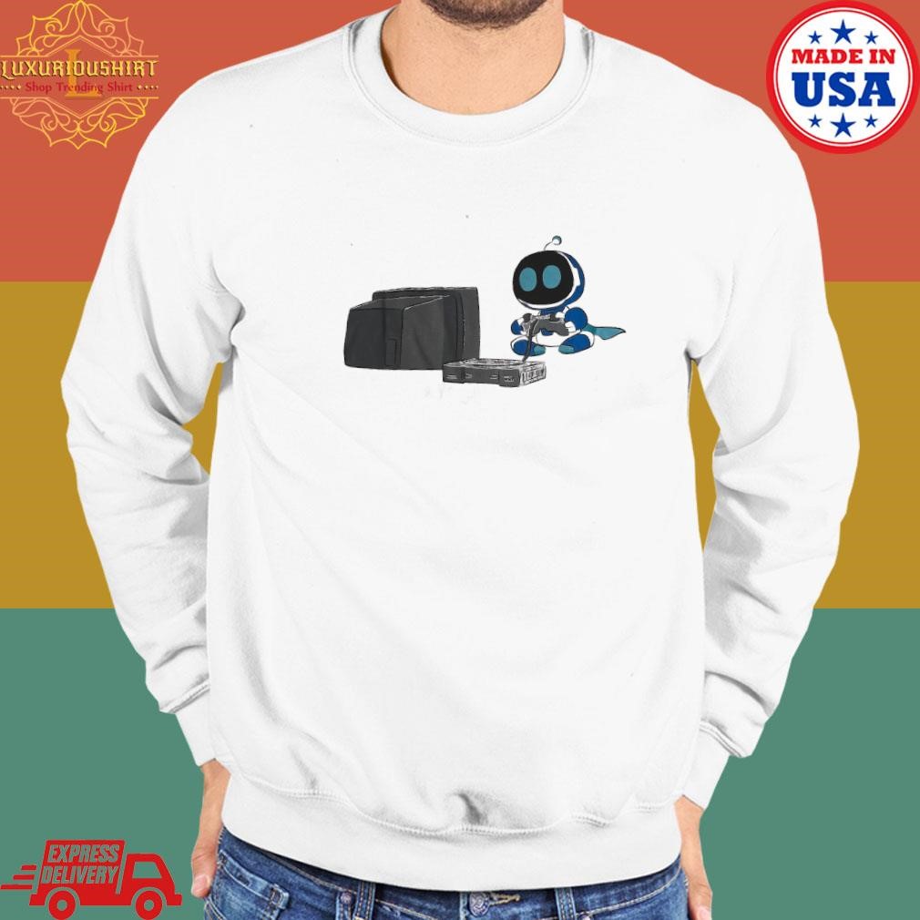 Official Astro Bot Team Asobi Playing Video Games T-shirt, hoodie, tank ...