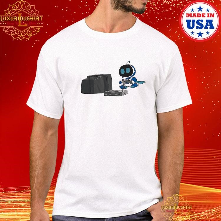 Official Astro Bot Team Asobi Playing Video Games T-shirt, hoodie, tank ...