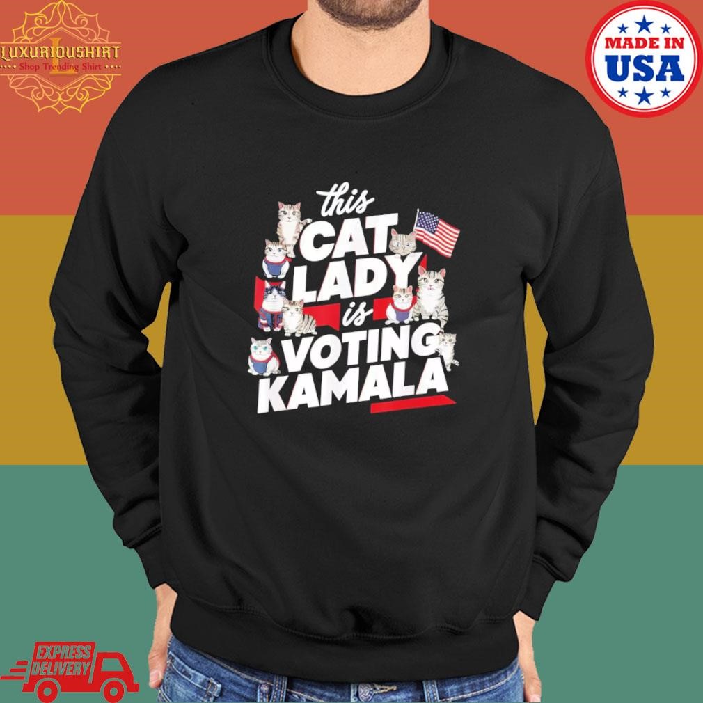 Official Cat Lady Voting for Kamala Harris 2024 1st Female President ...