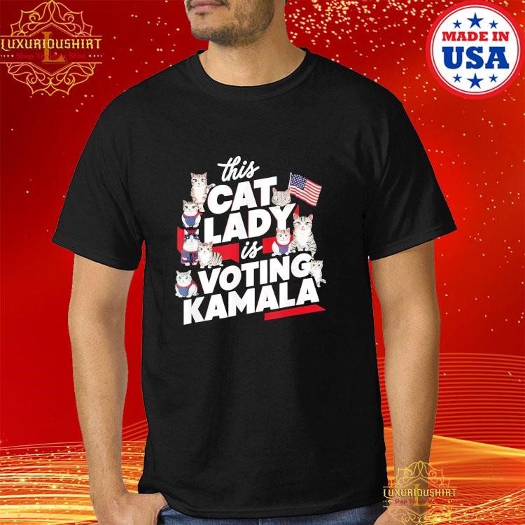 Official Cat Lady Voting for Kamala Harris 2024 1st Female President ...