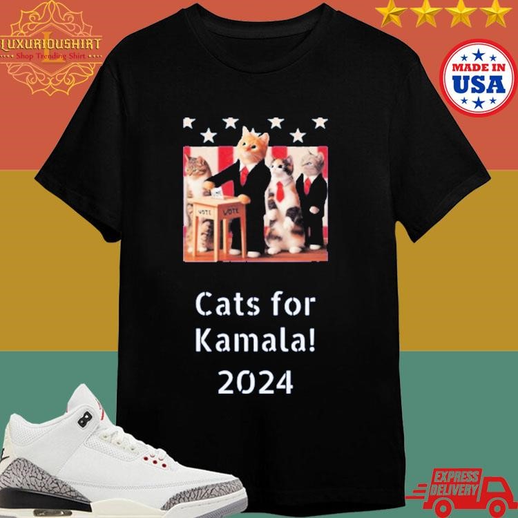 Official Kamala Harris Cat Voter Cats For Kamala 2024 America Cat ...
