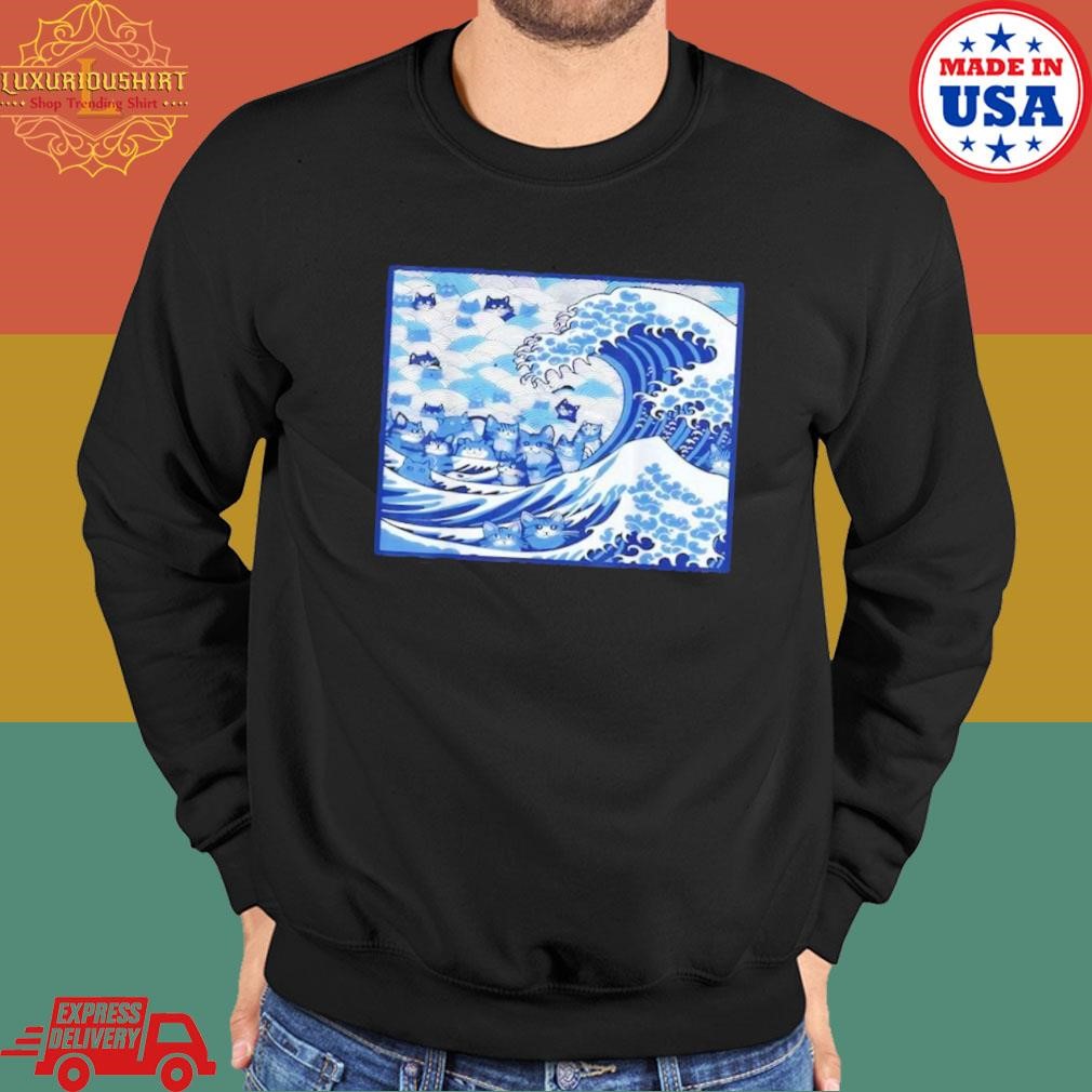 Official Blue Cats Wave For Kamala Shirt, hoodie, tank top, sweater and ...