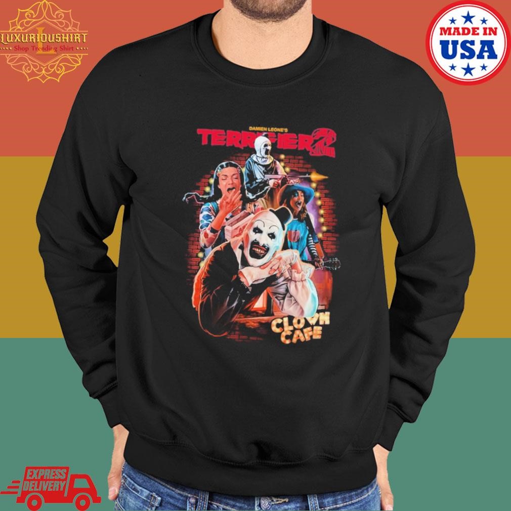 Official Terrifier 2 Clown Cafe Shirt, hoodie, tank top, sweater and ...