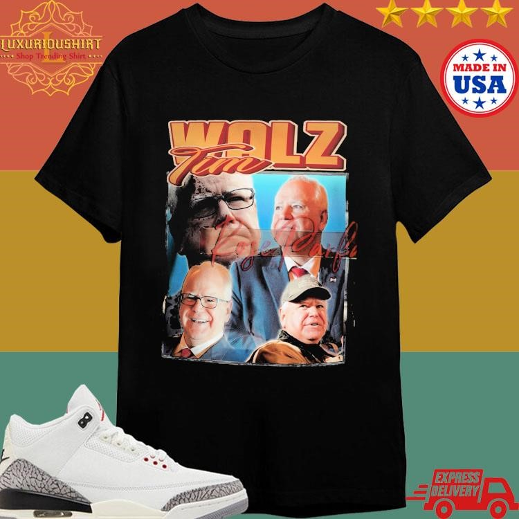 Official Tim Walz Vintage Retro 90s Walz Become Vice President T-shirt ...