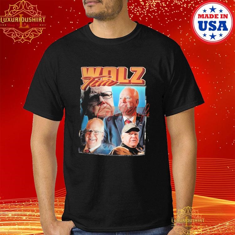 Official Tim Walz Vintage Retro 90s Walz Become Vice President T-shirt ...