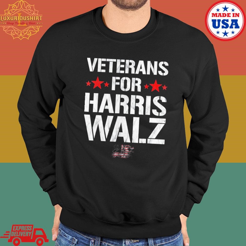 Official Veterans For Harris 2024 Kamala Harris Tim Walz T-shirt ...